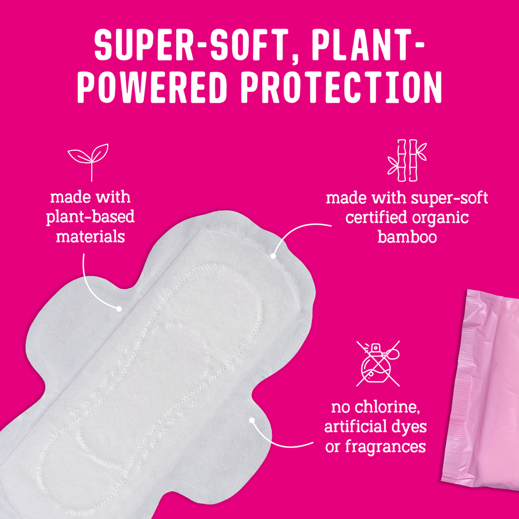 Bamboo Period Pads – Here We Flo