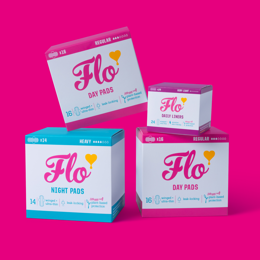 Tampons, Pads & Panty Liners | Flo Period Care – Here We Flo
